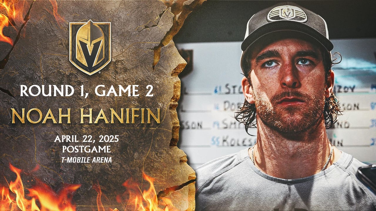 Round 1, Game 2 | Noah Hanifin Postgame | Vegas Golden Knights