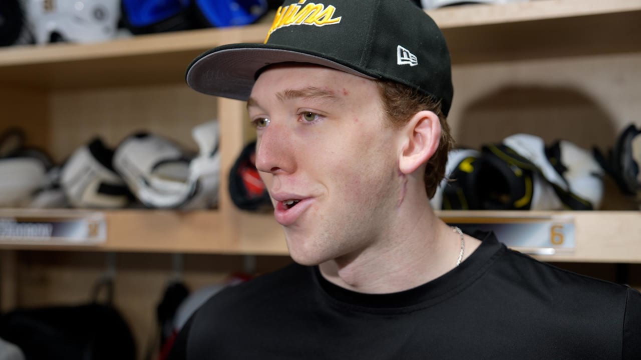Locker Room Raw: Mason Lohrei | Boston Bruins