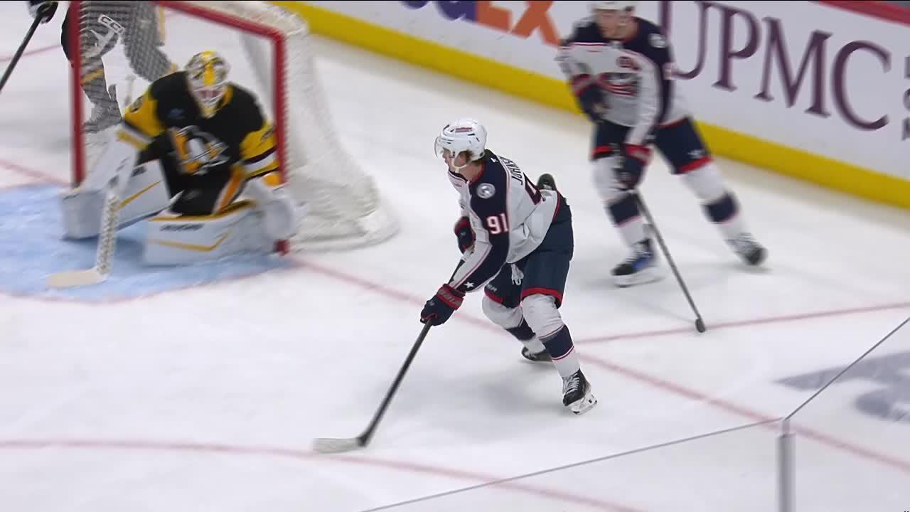 CBJ@PIT: Johnson scores goal against Alex Nedeljkovic | Columbus Blue Jackets