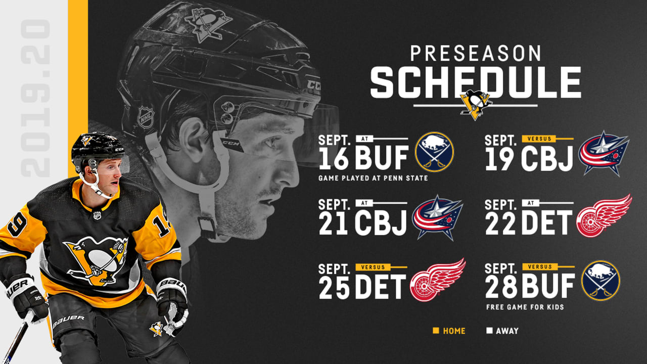 Penguins Announce 2019 Pre-Season Schedule | Pittsburgh Penguins