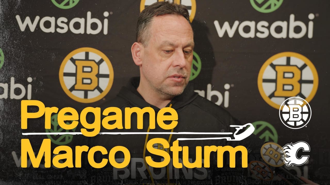Press Room: Marco Sturm | Boston Bruins
