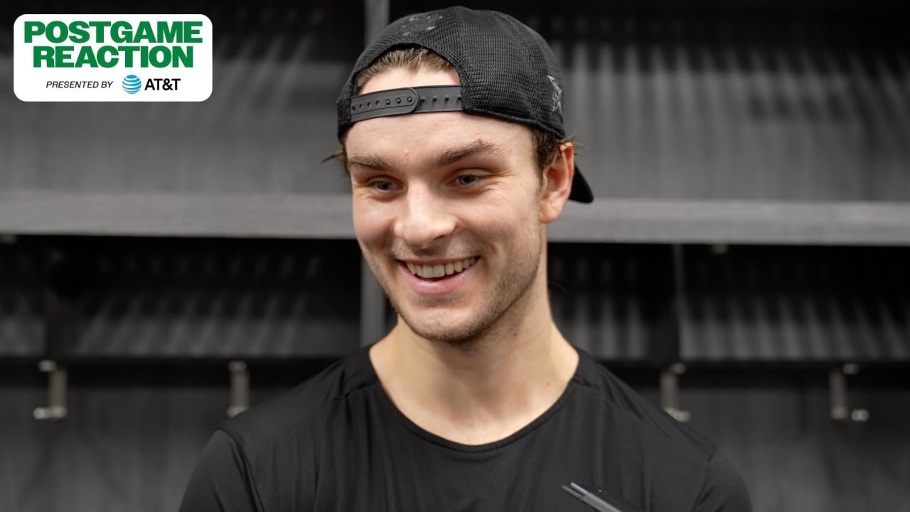 DAL@UTA Postgame: Wyatt Johnston | Dallas Stars