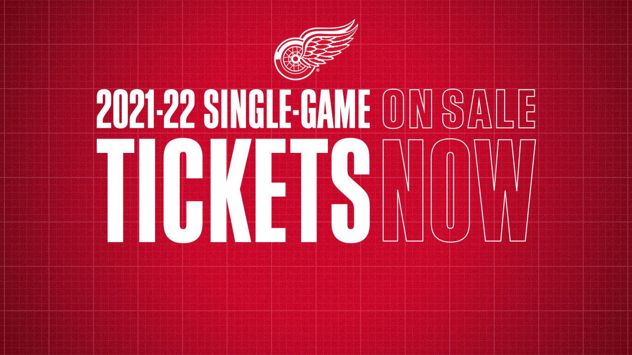 Single-Game Tickets for 2021-22 Detroit Red Wings season on sale now ...