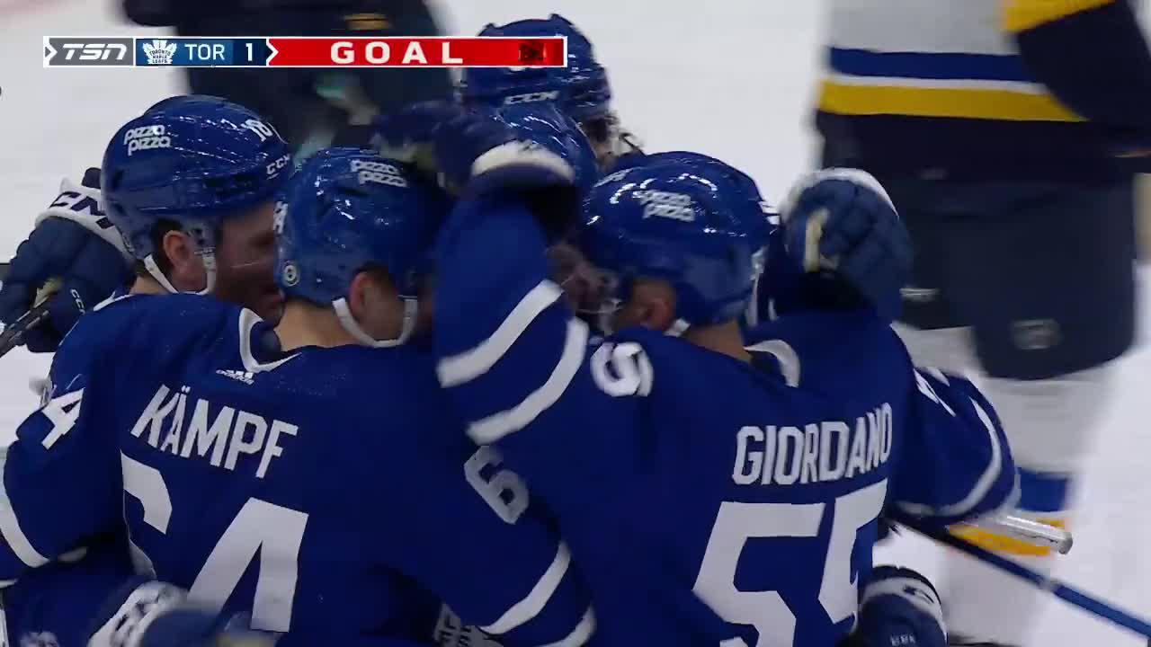 STL@TOR: McMann scores goal against Jordan Binnington | Toronto Maple Leafs
