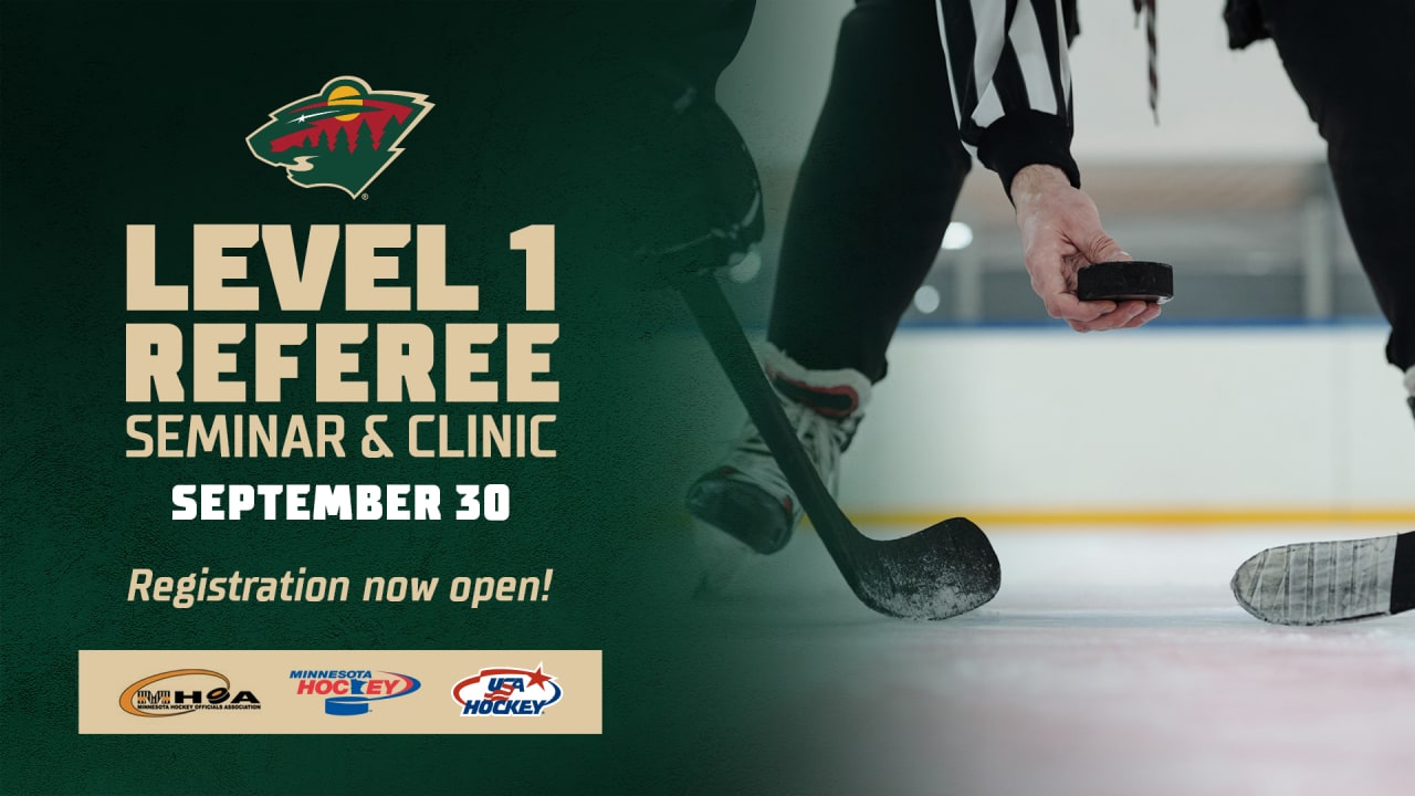 Minnesota Wild to Host Level 1 Hockey Referee Seminar and Clinic | Minnesota Wild