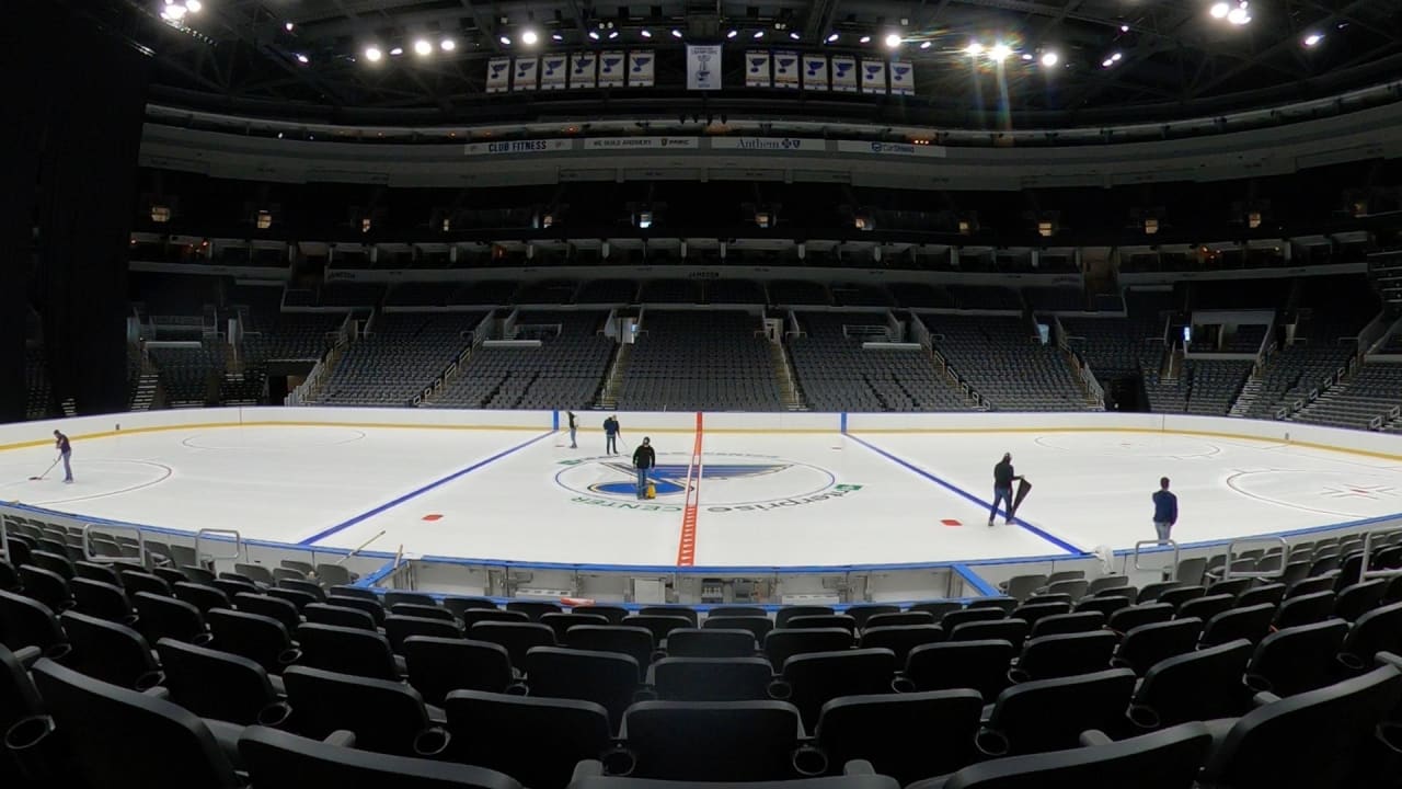 Ice installed at Enterprise Center | St. Louis Blues