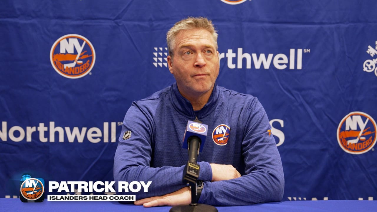 NYI vs CAR 3/19: Patrick Roy | New York Islanders