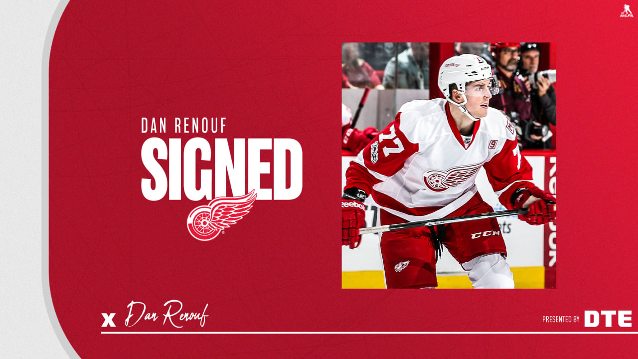 Red Wings sign defensemen Dan Renouf and Luke Witkowski | Detroit Red Wings