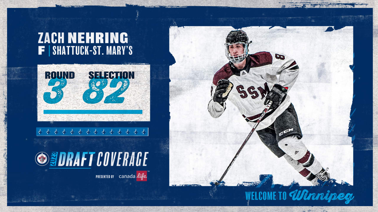 Jets select Zach Nehring 82nd overall in the 2023 NHL Draft | Winnipeg Jets