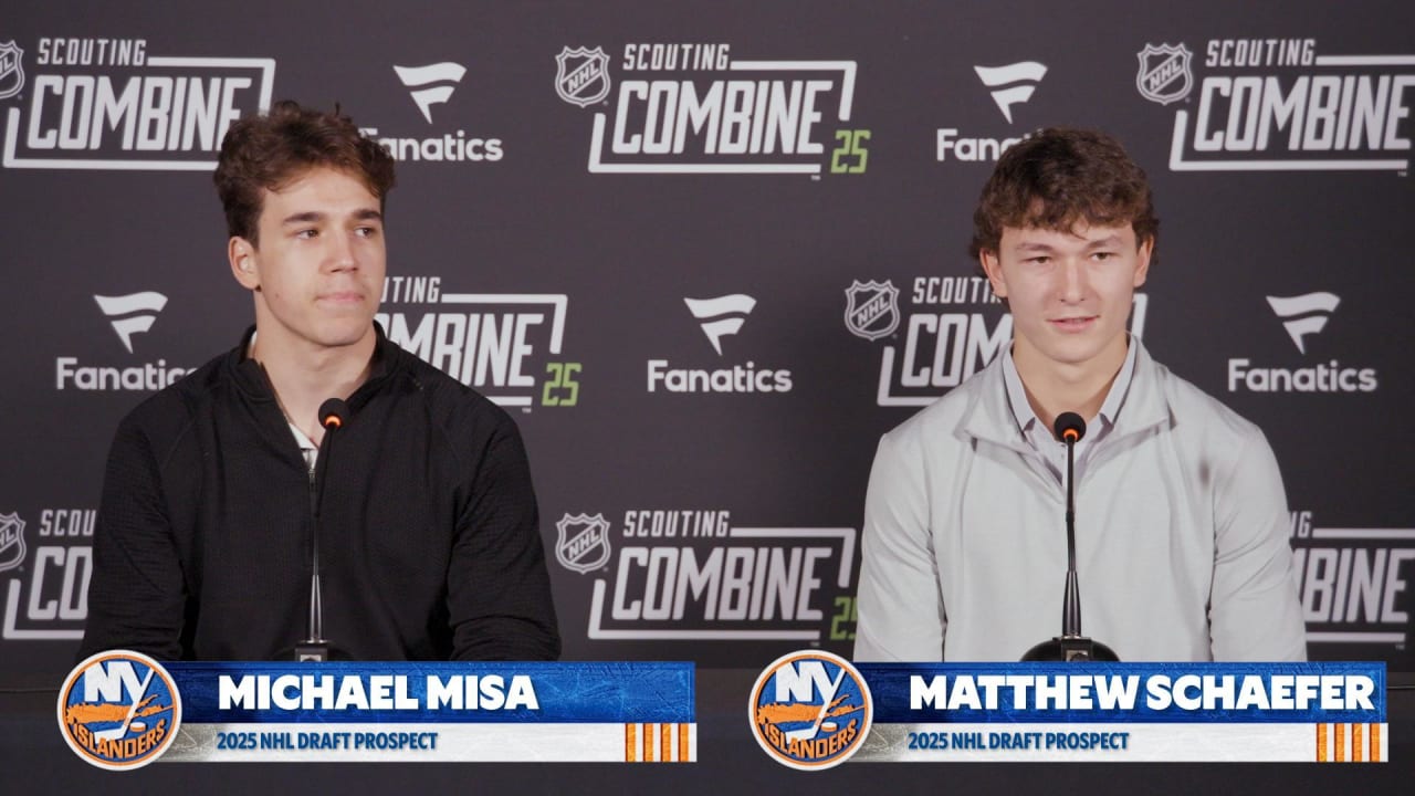 NHL Combine: Matthew Schaefer and Michael Misa | New York Islanders