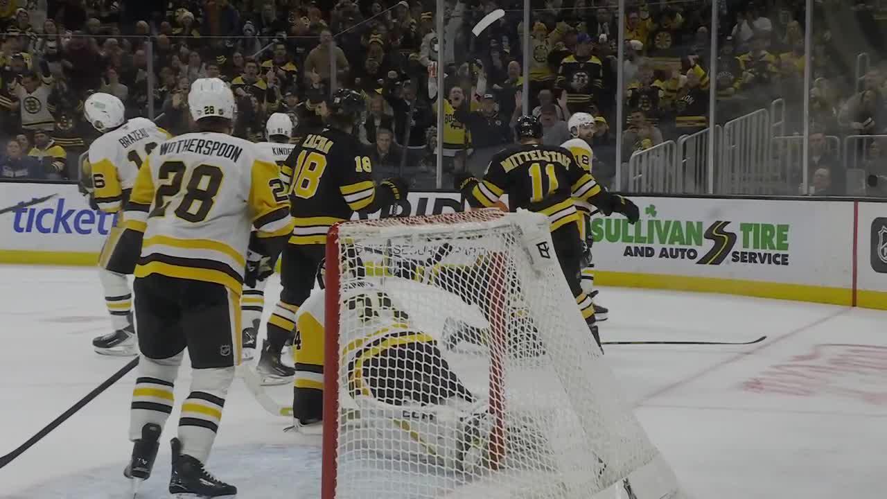 PIT@BOS: Arvidsson scores goal against Stuart Skinner | NHL.com