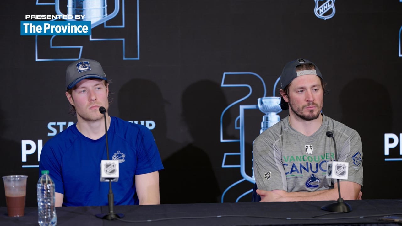 POSTGAME | Boeser and Miller | Vancouver Canucks