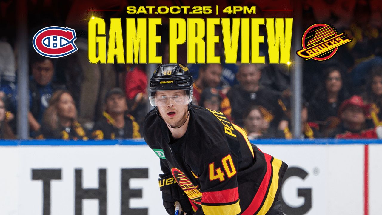 Canucks Return to Rogers Arena for an All-Canadian Matchup on Saturday ...