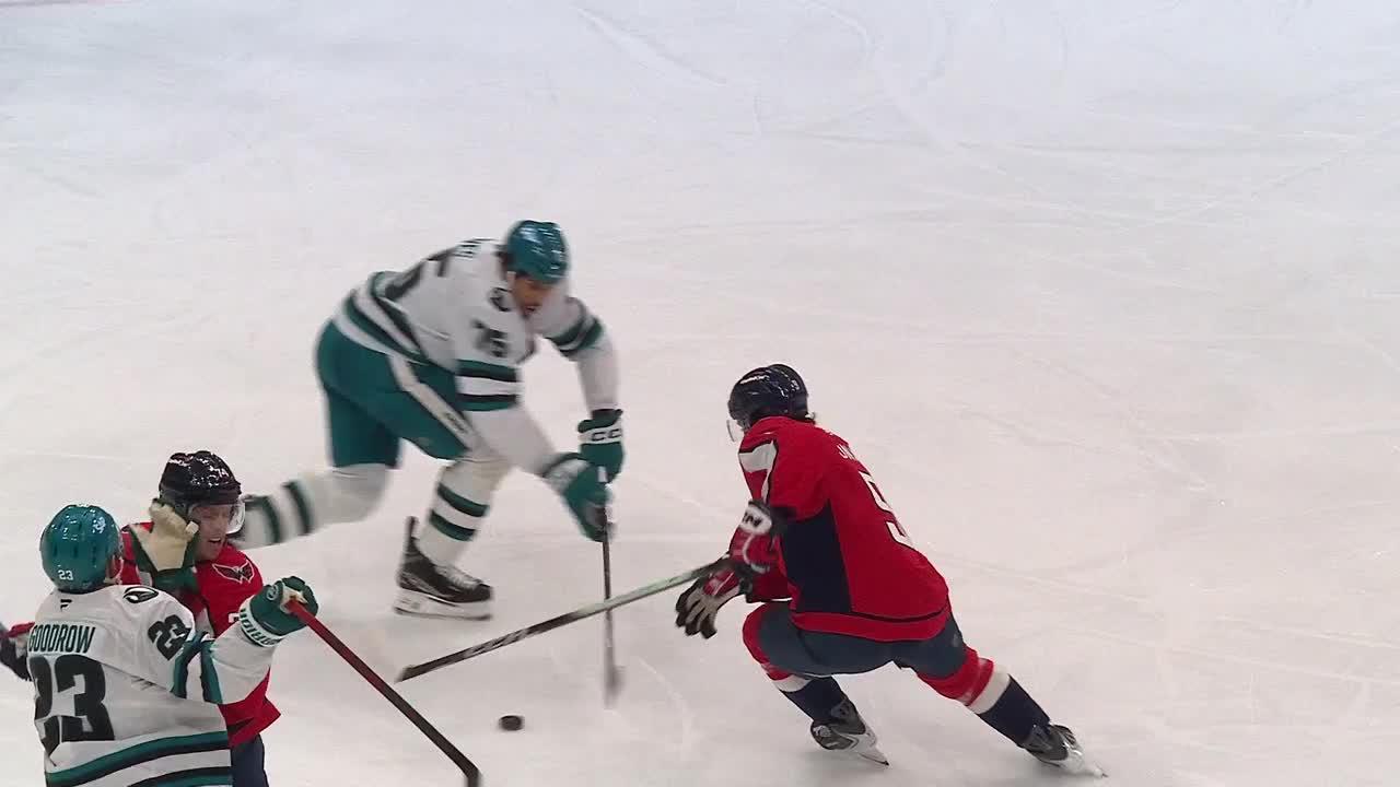 SJS@WSH: Leonard scores goal against Alex Nedeljkovic | Washington Capitals