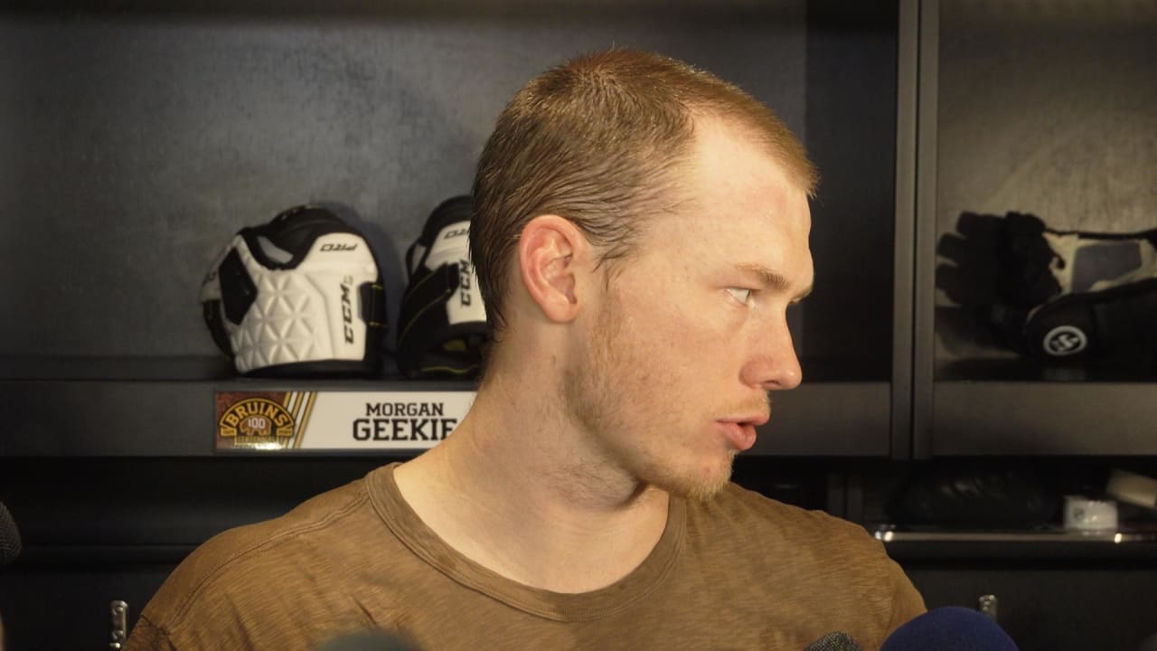 Locker Room Raw: Morgan Geekie | Boston Bruins