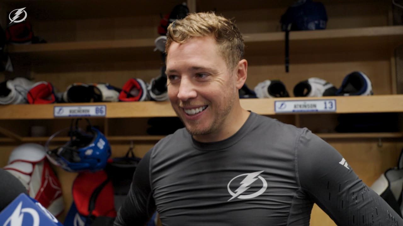 Cam Atkinson | Pregame vs Minnesota Wild | Tampa Bay Lightning