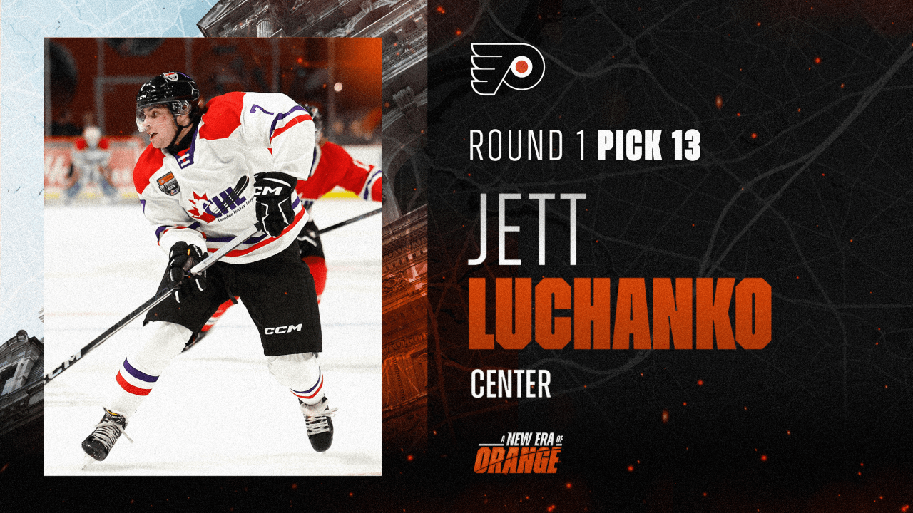 Flyers Select Jett Luchanko with the 13th Pick in Round One of the NHL ...