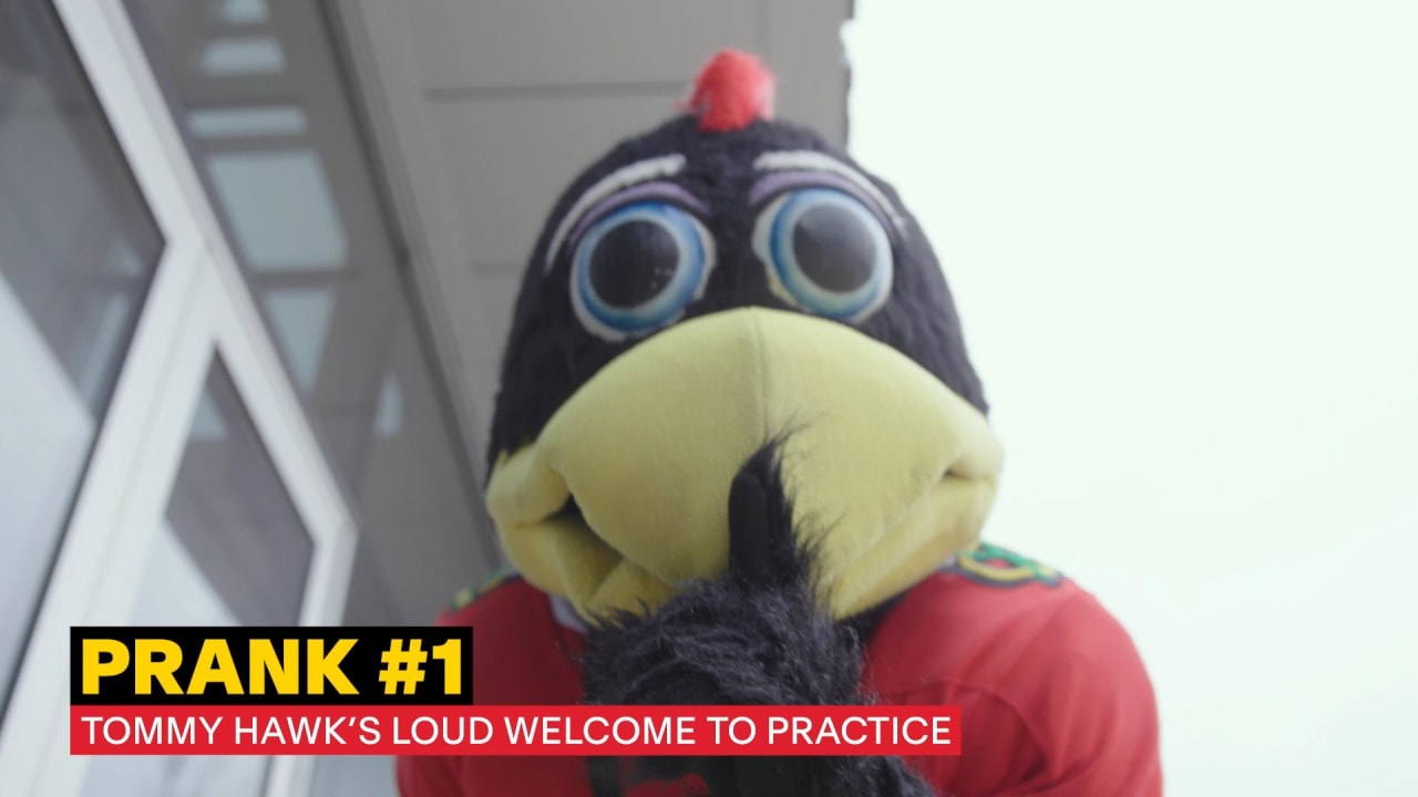 Tommy Hawk April Fools' hijinks | Chicago Blackhawks