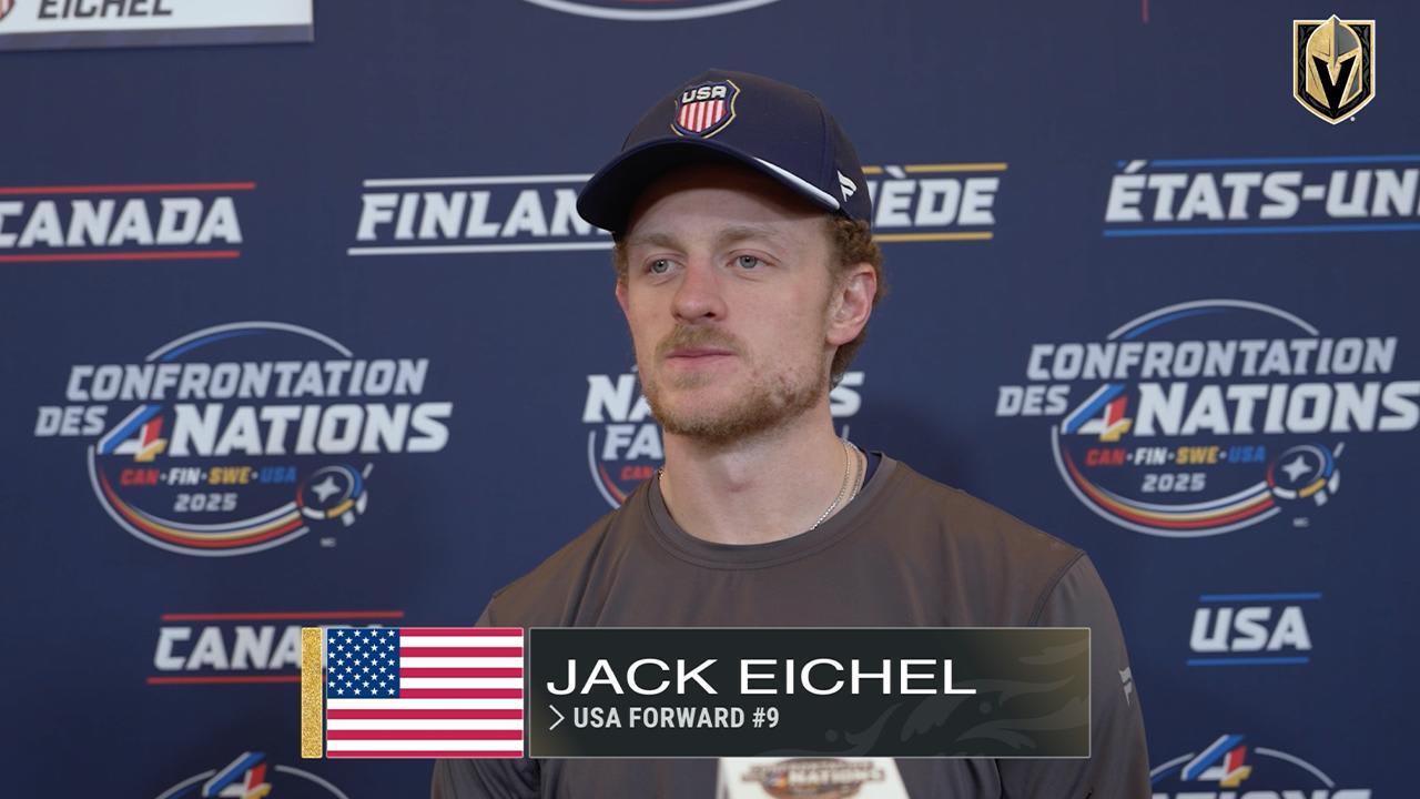 Jack Eichel 4Nations Post-Practice 2/11: | Vegas Golden Knights
