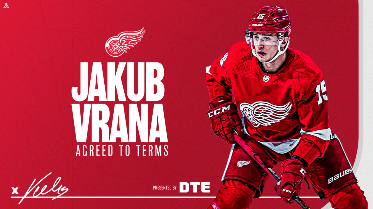 Red Wings agree to terms with Jakub Vrana on three-year deal | Detroit ...