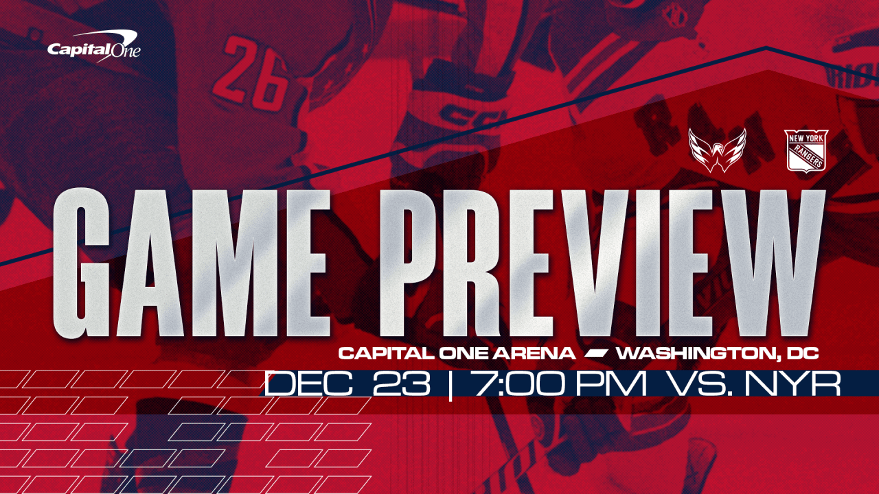 Caps Meet Blueshirts in Metro Clash | Washington Capitals