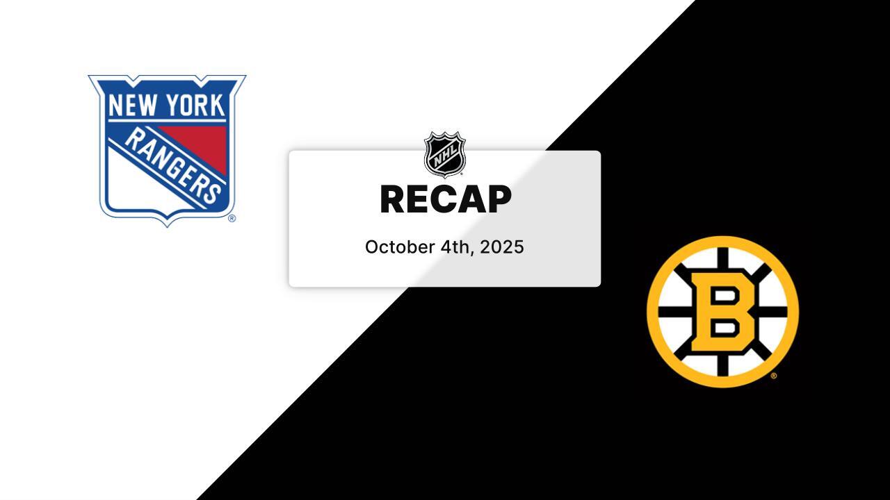 NYR at BOS | Recap | NHL.com