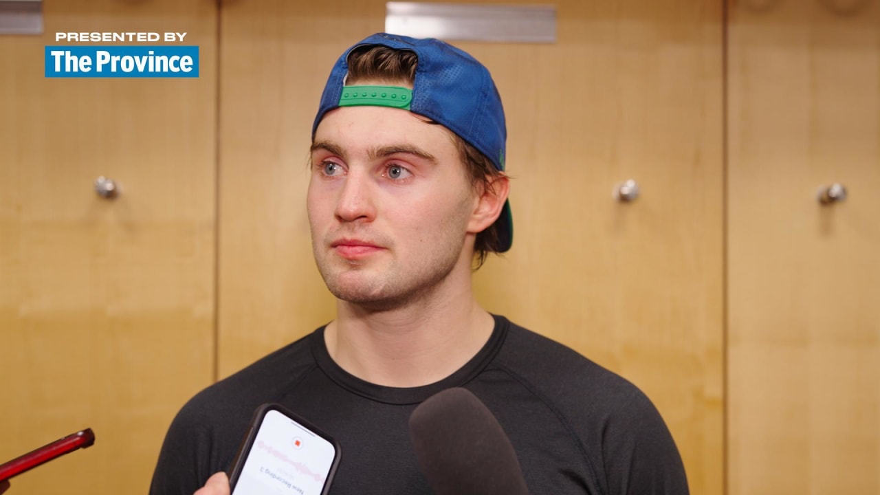 POSTGAME | Hoglander at Rangers | Vancouver Canucks