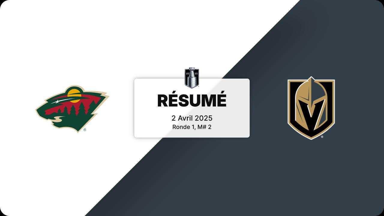 MIN vs VGK | Match no 2 | Résumé | LNH.com