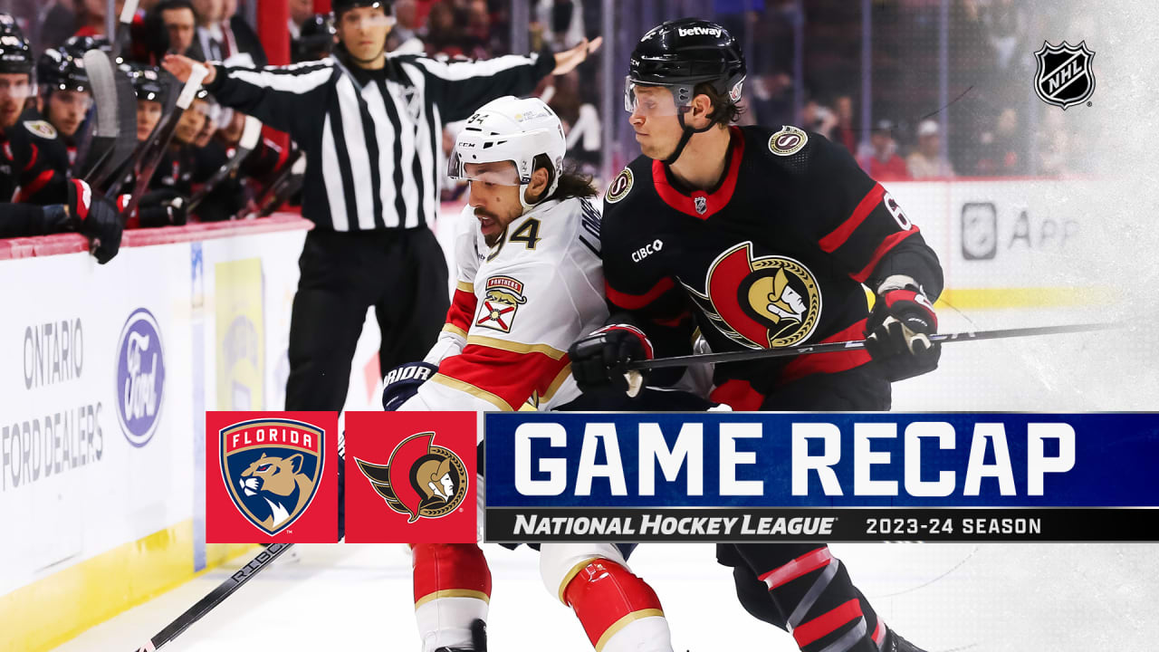Panthers score fastest opening 2 goals in team history, blank Senators ...