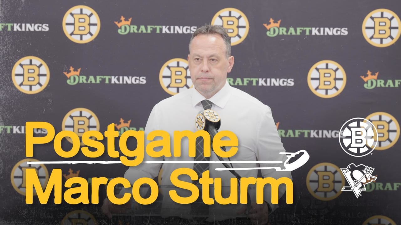 Press Room: Marco Sturm | Boston Bruins
