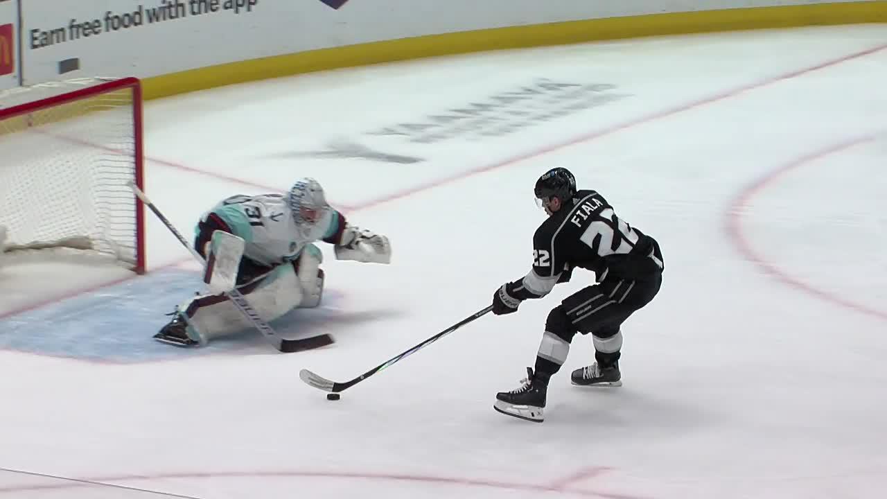 SEA@LAK: Fiala scores goal against Philipp Grubauer | Los Angeles Kings
