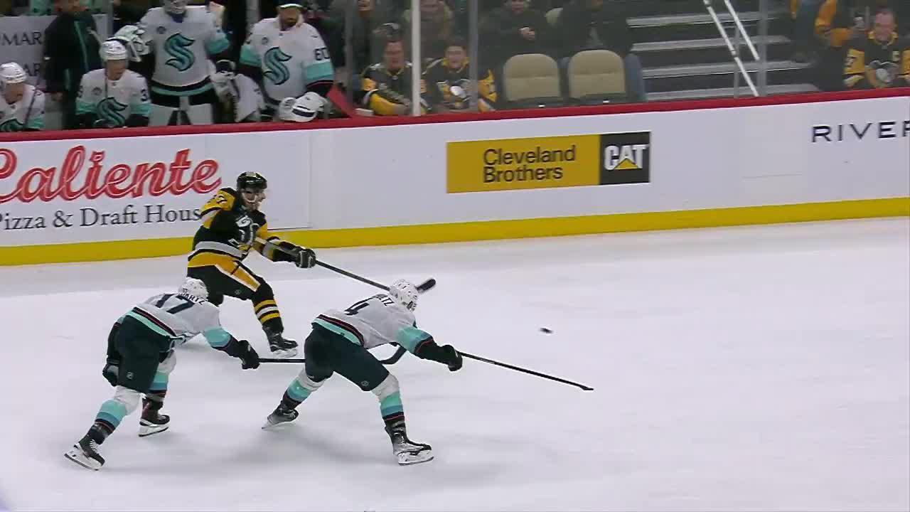 SEA@PIT: Crosby scores goal against Seattle Kraken | Pittsburgh Penguins