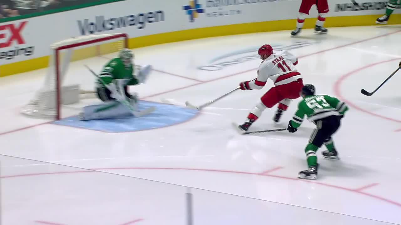 CAR@DAL: Staal scores goal against Jake Oettinger | Carolina Hurricanes