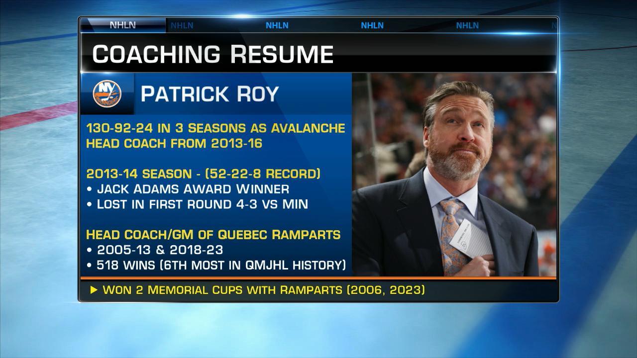 Patrick Roy to Coach Isles | NHL.com