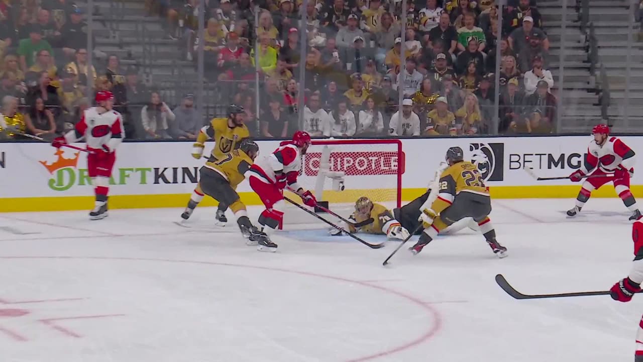 CAR@VGK: Hart with a great save against Andrei Svechnikov | Vegas ...