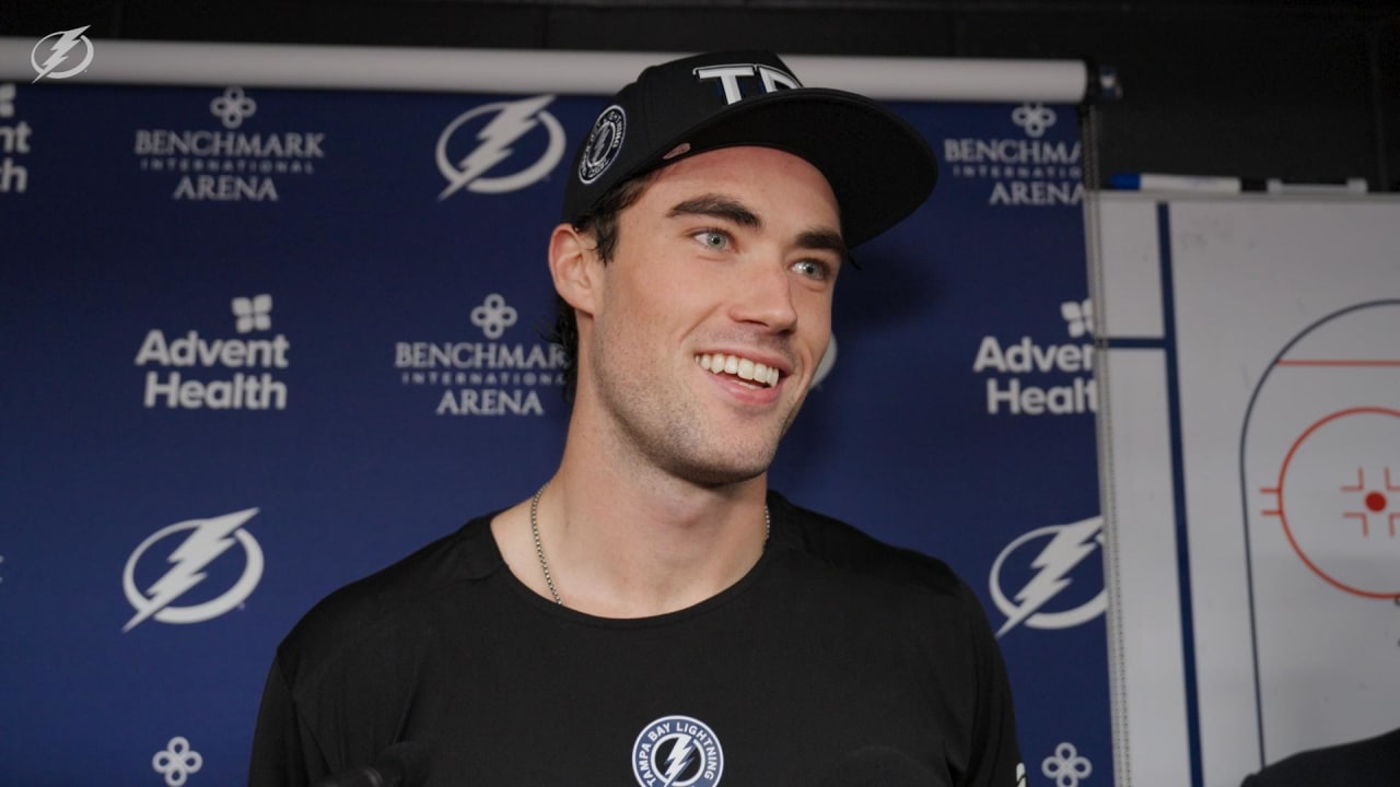 Jack Finley Postgame Vs Carolina Hurricanes Tampa Bay Lightning Jack Finley Postgame Vs Carolina Hurricanes Tampa Bay Lightning