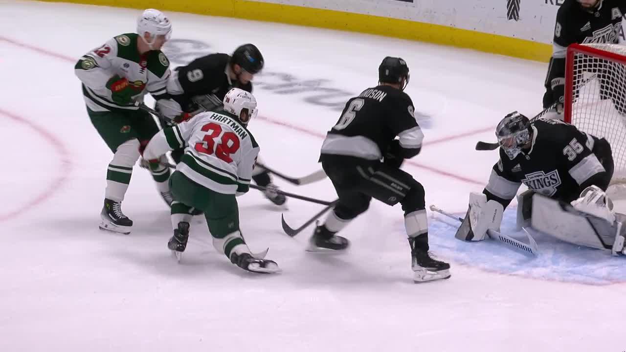 MIN@LAK: Hartman scores PPG against Darcy Kuemper | NHL.com