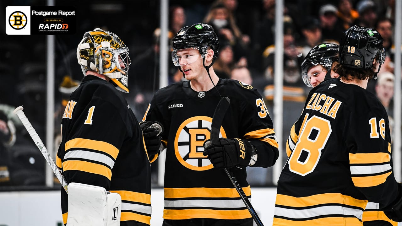 Geekie Scores Twice in Bruins 4-1 Win Over Utah | Boston Bruins