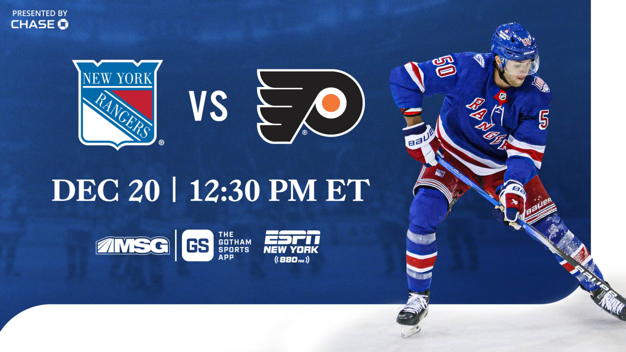 Rangers vs. Flyers: Pregame Notes | New York Rangers