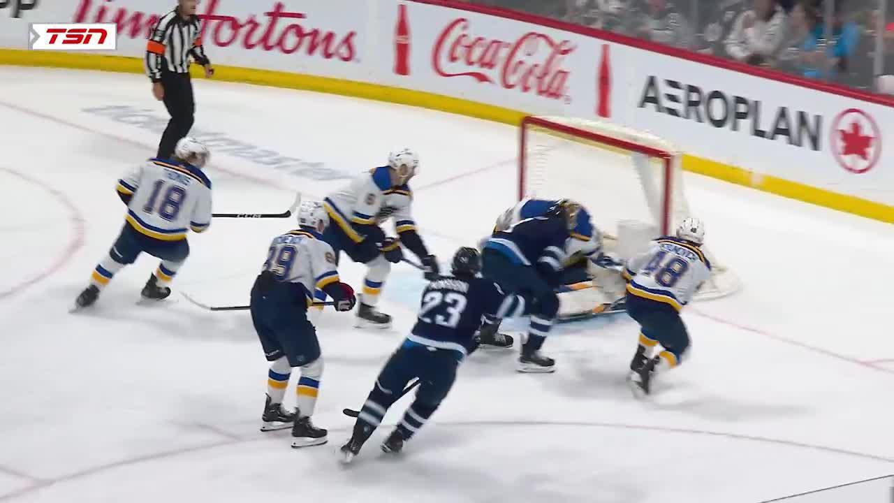 STL@WPG: Iafallo scores goal against Joel Hofer | Winnipeg Jets