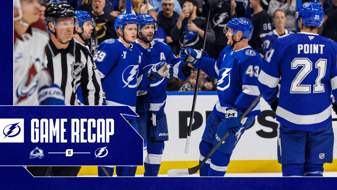 Recap: Lightning 4, Avalanche 2 | Tampa Bay Lightning