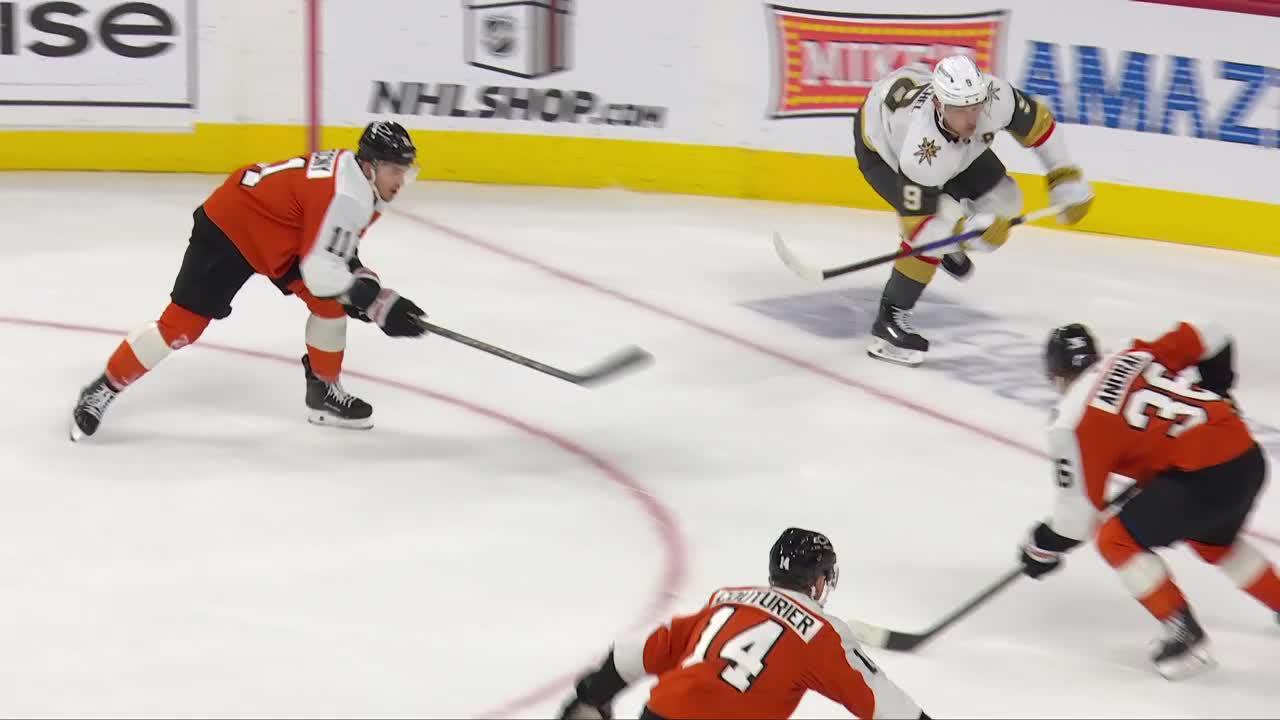 VGK@PHI: Stone scores goal against Dan Vladar | Vegas Golden Knights