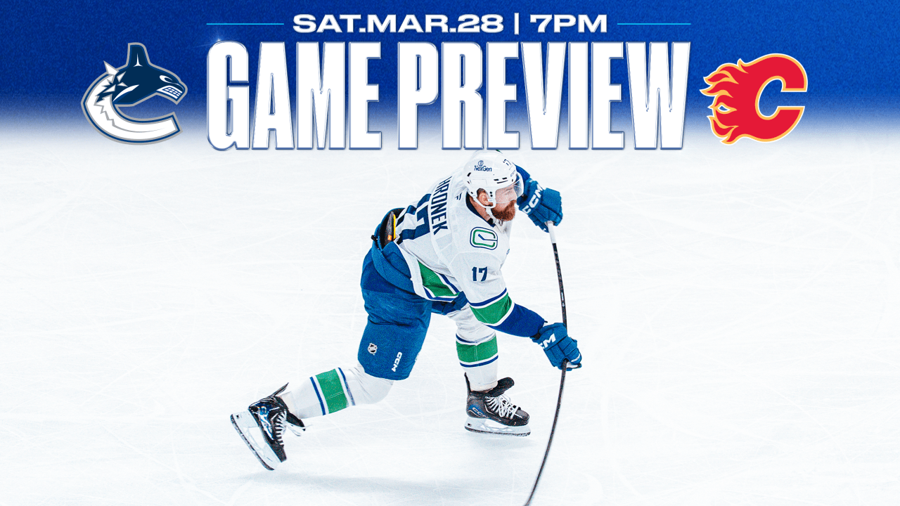 Canucks Head to Calgary for Hockey Night in Canada Matchup with Flames ...