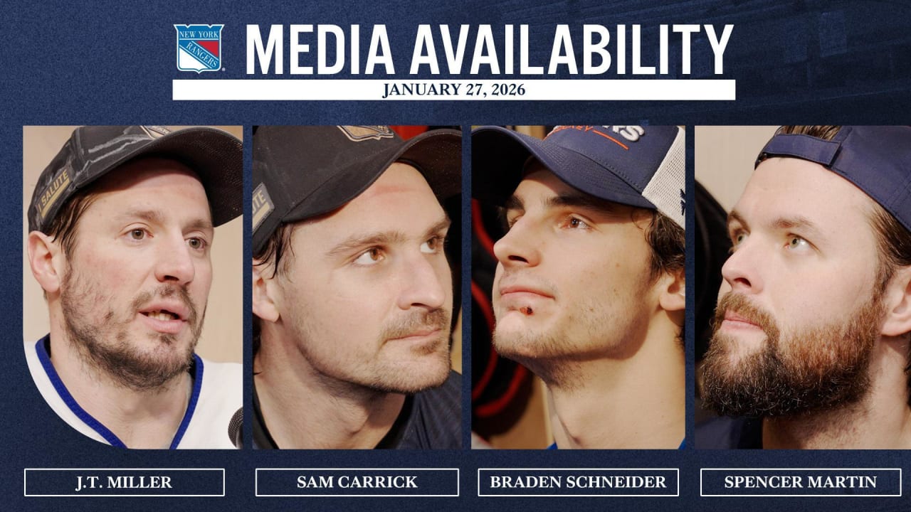 Practice: Miller, Carrick, Schneider and Martin | New York Rangers