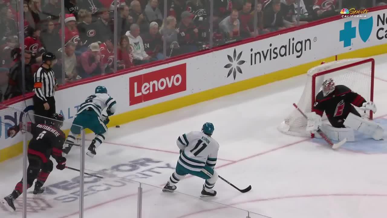 SJS@CAR: Kunin scores goal against Pyotr Kochetkov | NHL.com