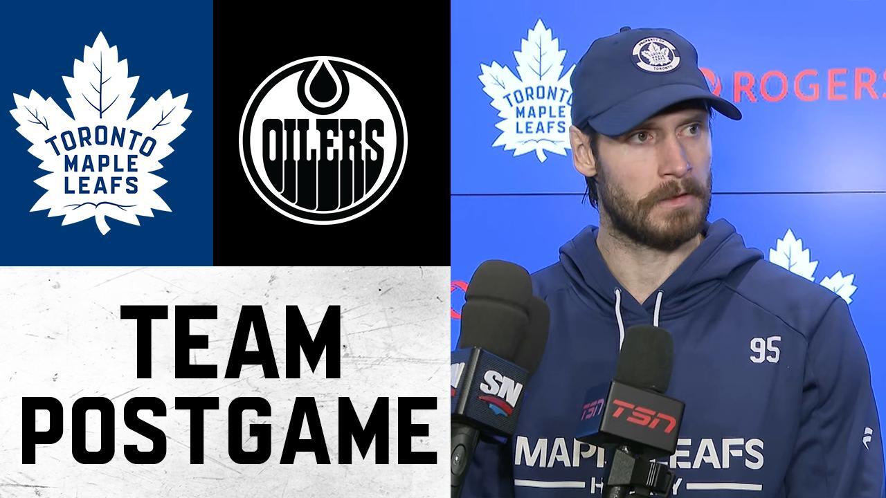 Maple Leafs Full Media Availability | Post Game vs Edmonton Oilers ...
