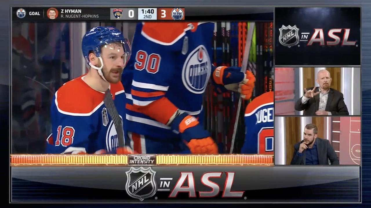 Hyman flips in backhand (ASL Cast) | NHL.com