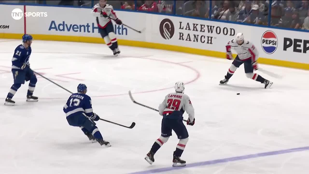 WSH@TBL: Mangiapane scores goal against Andrei Vasilevskiy | Washington ...