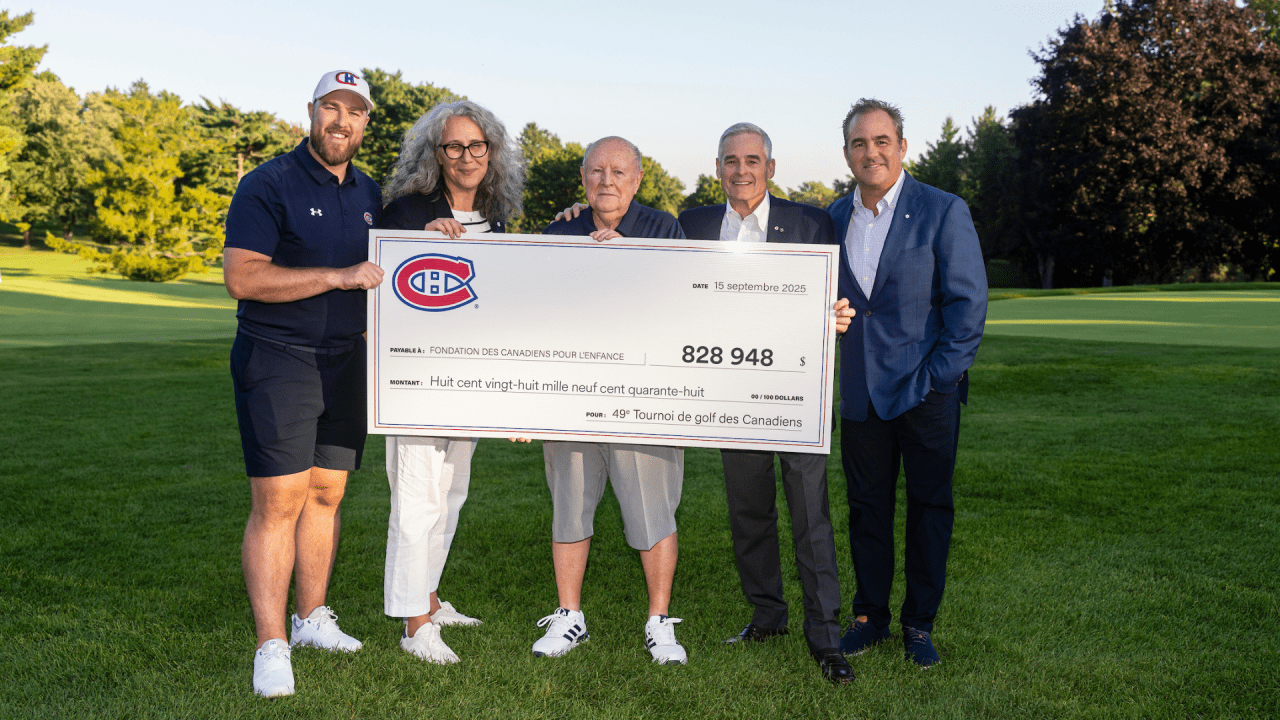 Le Tournoi de golf des Canadiens récolte 828 948 $ pour la Fondation ...