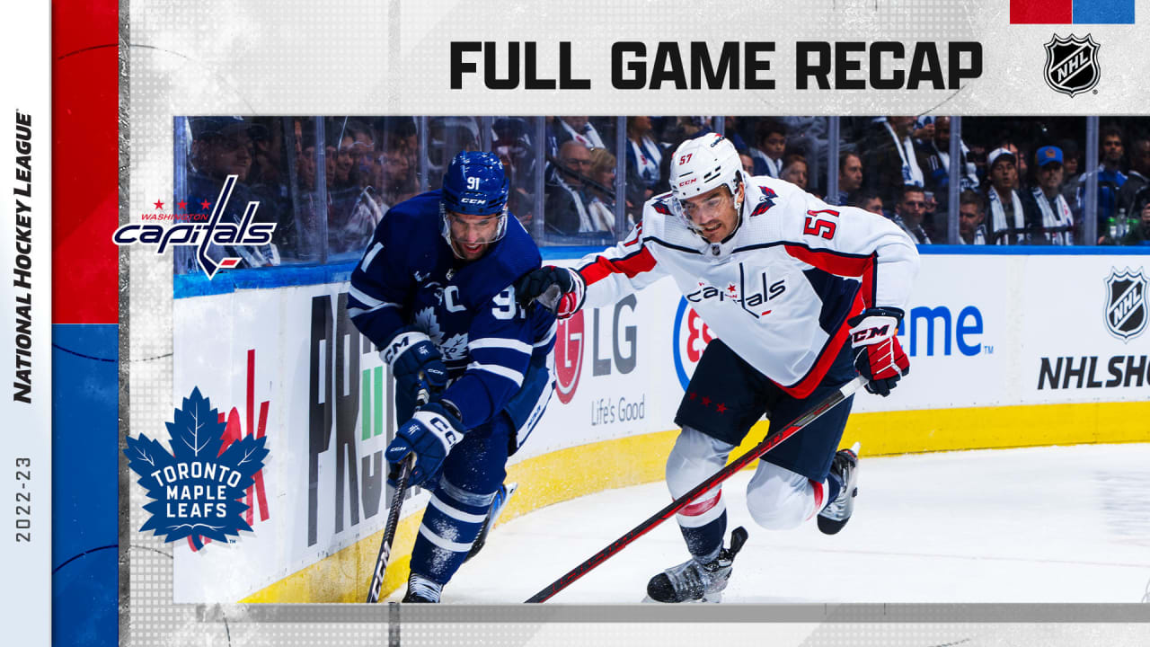 Recap: TOR 3, WSH 2 | Toronto Maple Leafs